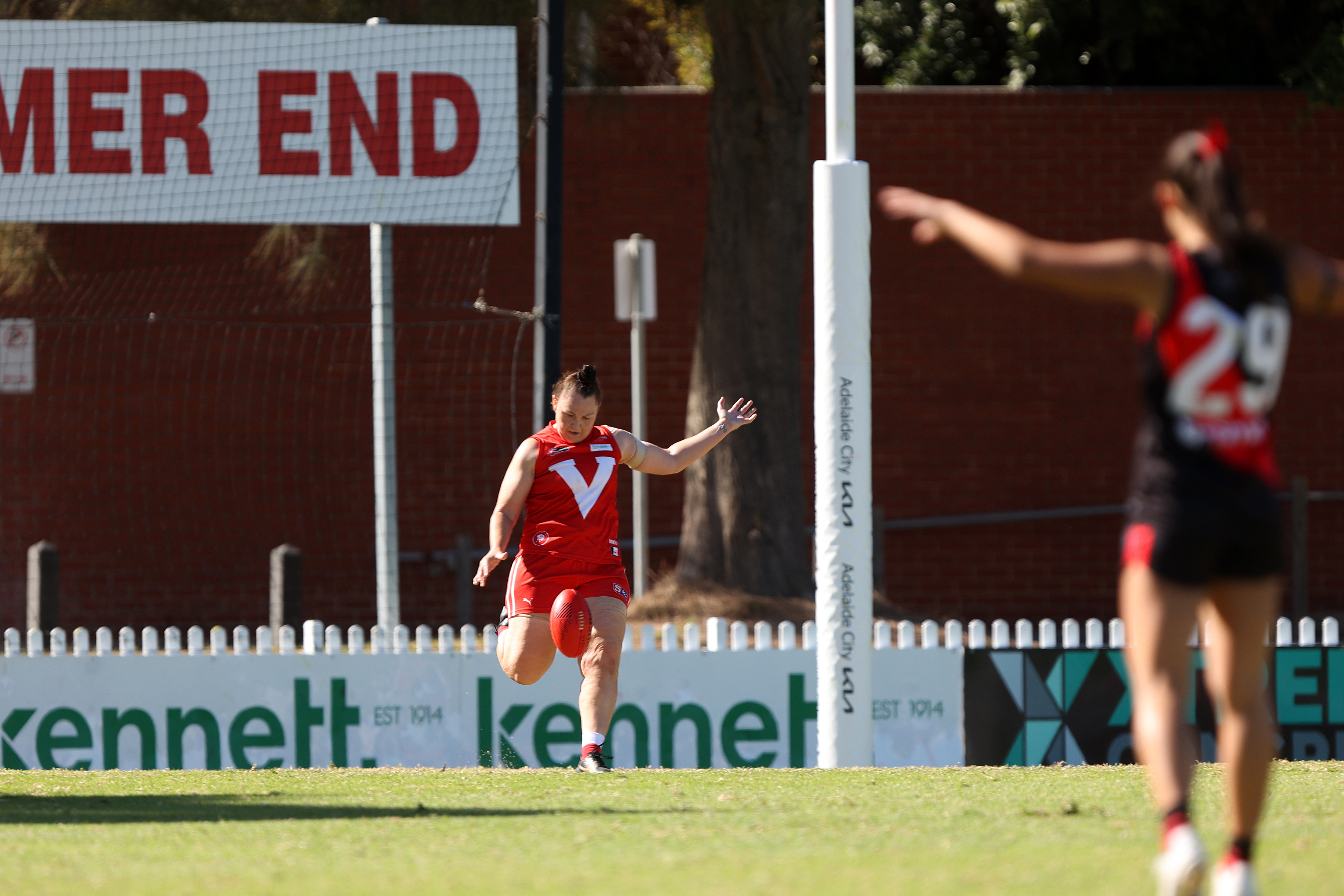 Kristi Harvey calls time on her SANFLW career. | NAFC