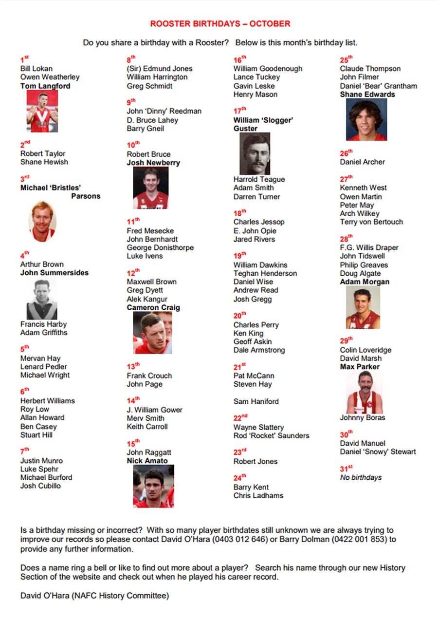 The Official North Adelaide Football Club Website - The Roosters ...